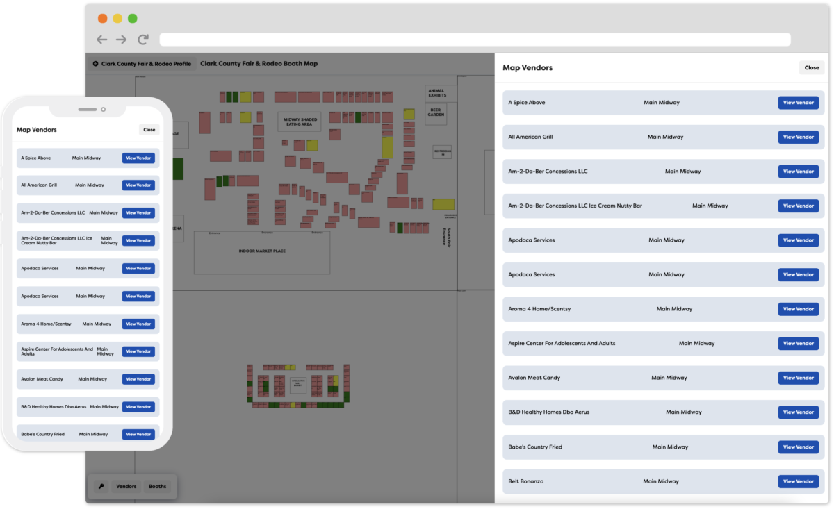 Landing Page - Booth Management - Fusion